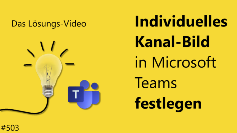 Individuelles Kanal-Bild in Microsoft Teams festlegen - Team Hahner®
