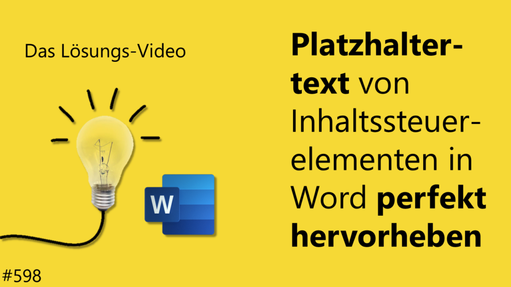 Platzhaltertext von Inhaltssteuerelementen in Word perfekt hervorheben ...